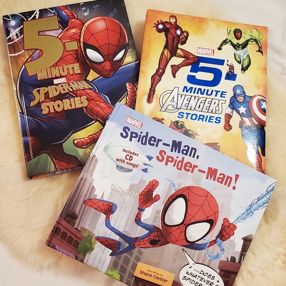 Marvel | Other | New Marvel Set Of 3 Kids Books Featuring The ...